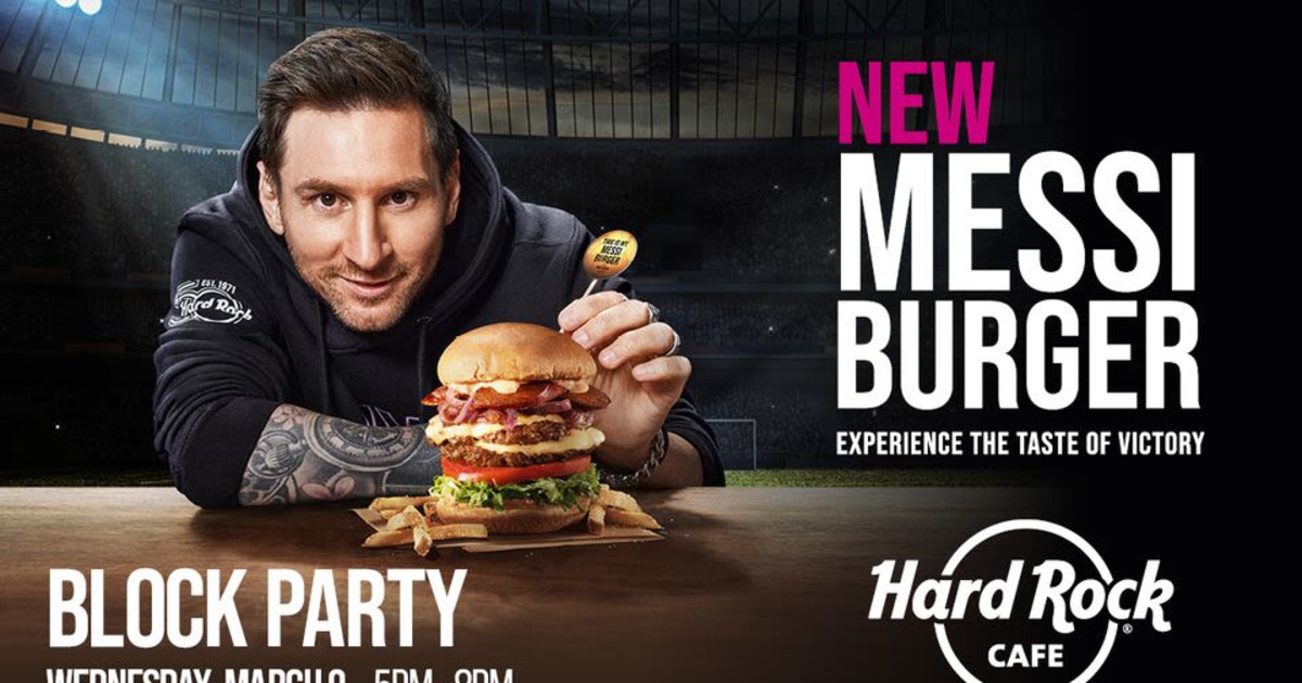 Messi Burger Block Party in San Antonio at Hard Rock Cafe