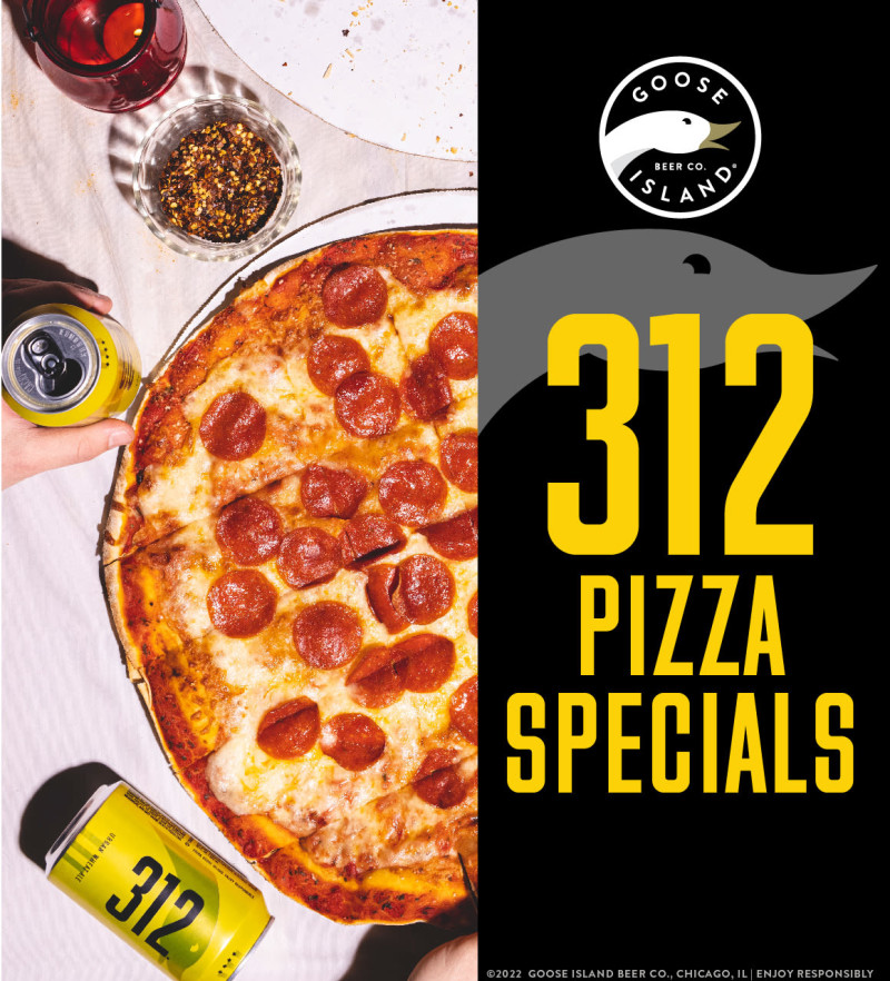 $12 12-Inch Cheese Pizza & 16oz 312 Can in Chicago at Bricks Pizza