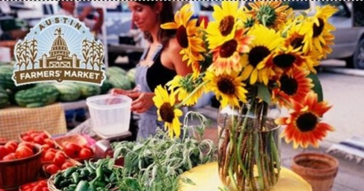 The Austin Farmers' Market Downtown in Austin at Republic Square