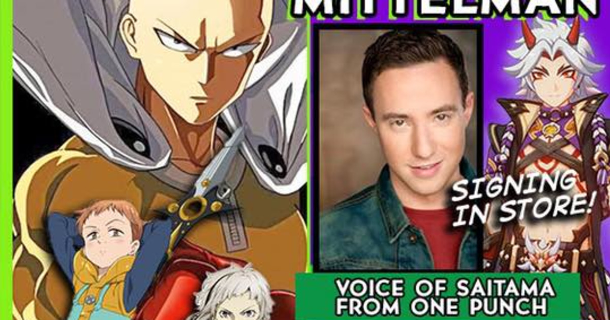 In-Store Signing with Max Mittelman The Voice of Saitama From One