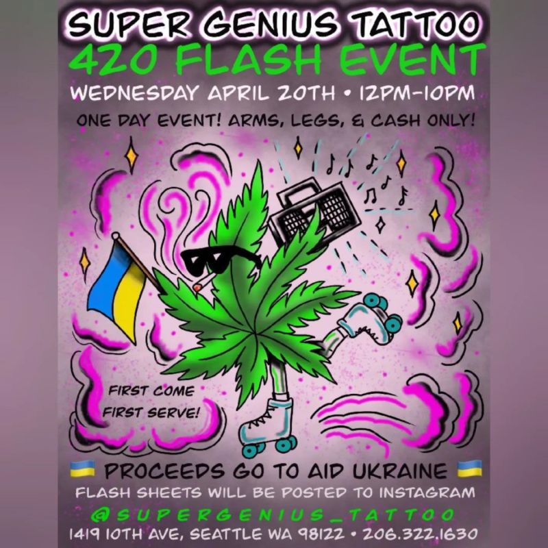 420 Tattoo Flash