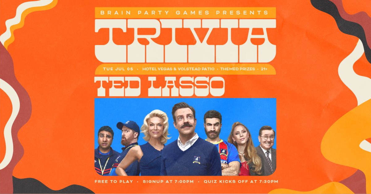 Ted Lasso Trivia in Austin at Hotel Vegas & The Volstead Lounge