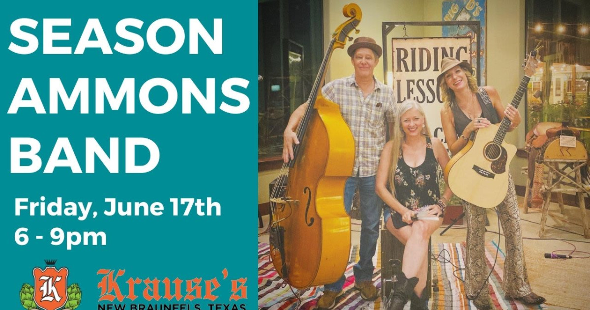 Season Ammons Band in New Braunfels at Krause’s Cafe and