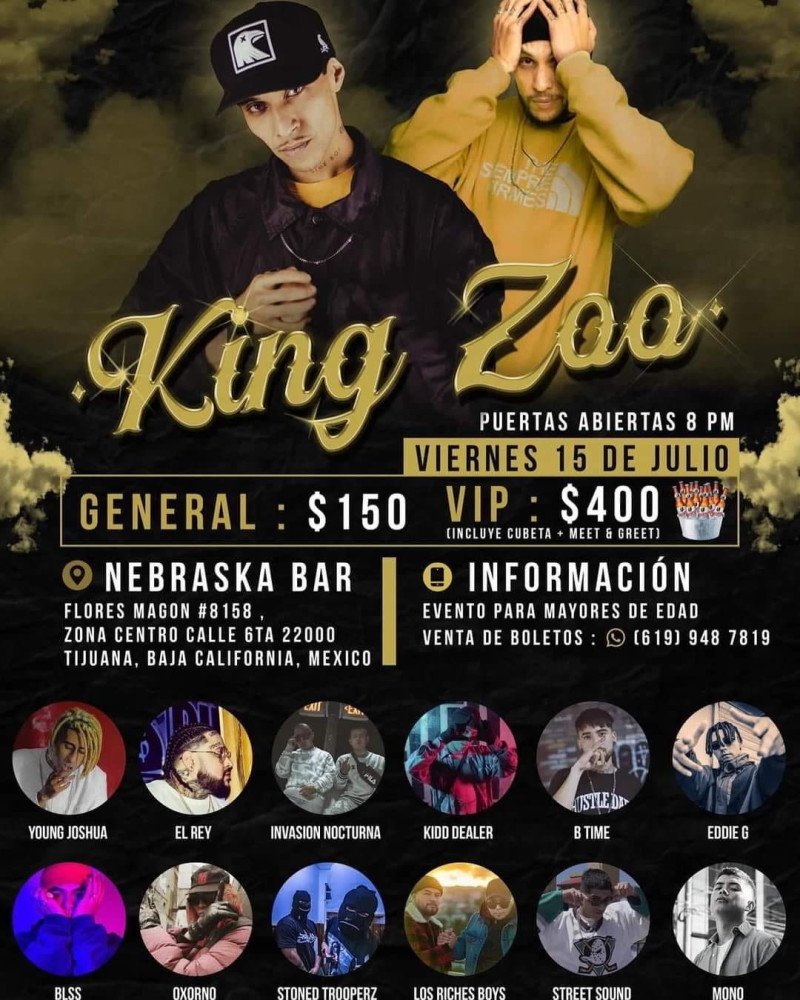 King Zoo en Tijuana en Nebraska Restaurant & Bar
