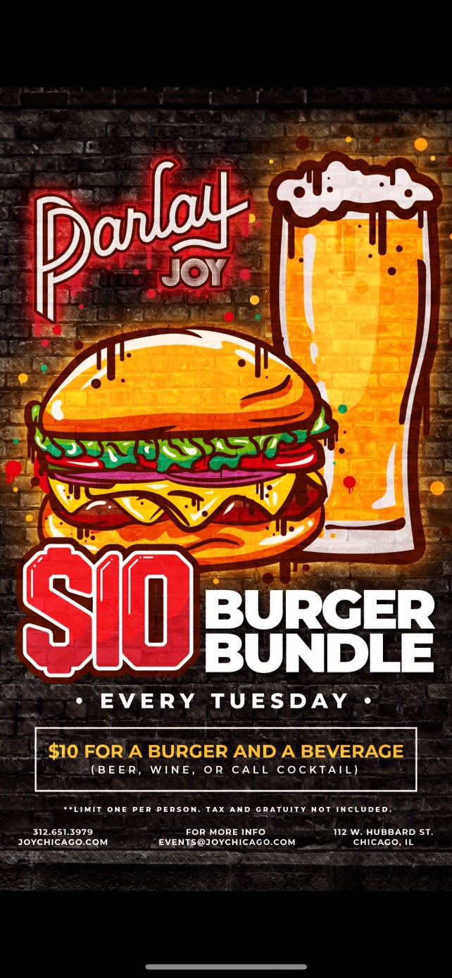 Burger Bundle Giveaway in Chicago at Joy District