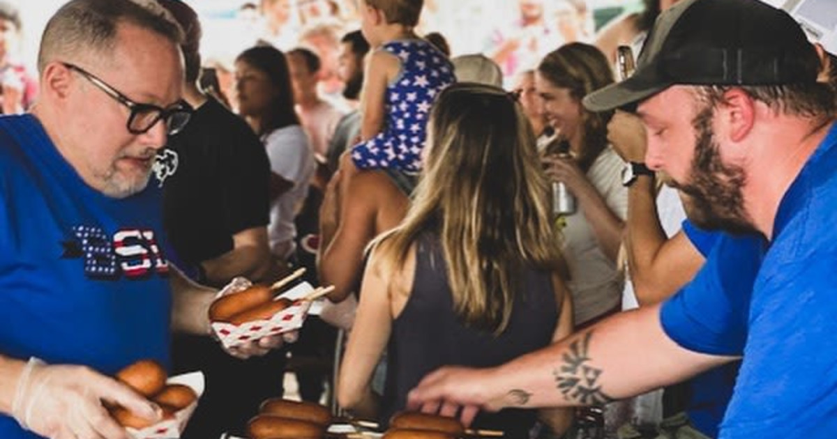 12th Annual Corn Dog Eating Competition in Austin at Black Sheep