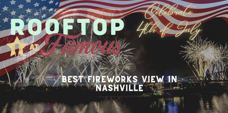 July 4th Rooftop Party in Nashville at Famous Saloon