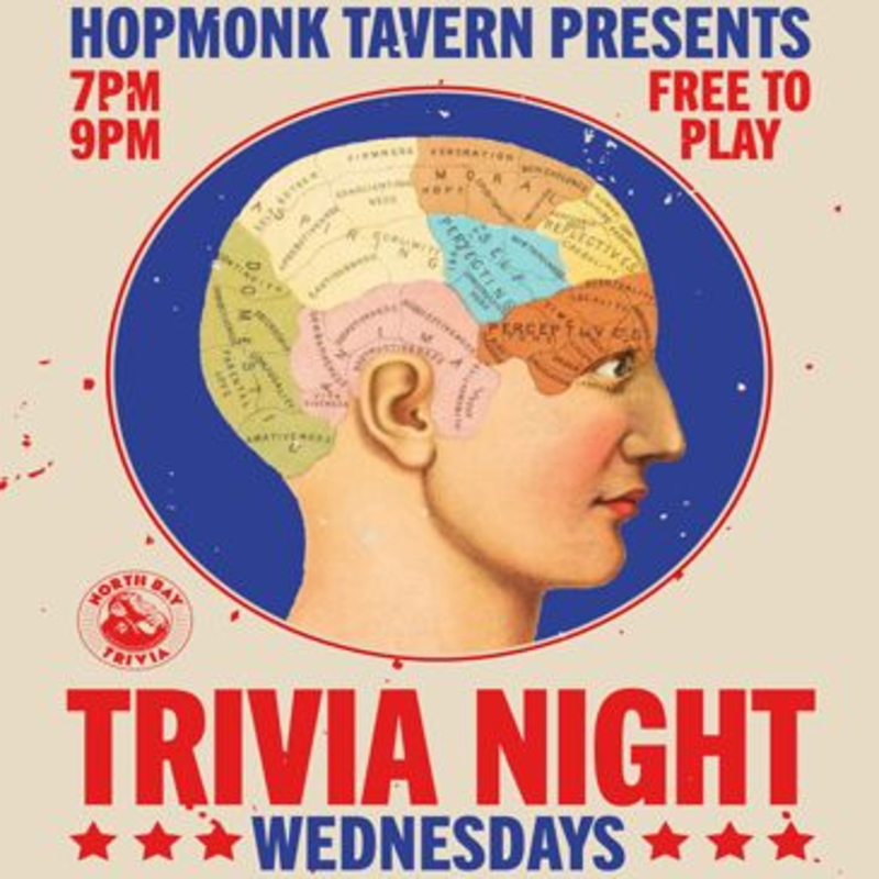 Trivia every Wednesday Night In Sebastopol At Hopmonk Tavern trivia-every-wednesday-night-in-sebastopol-at-hopmonk-tavern