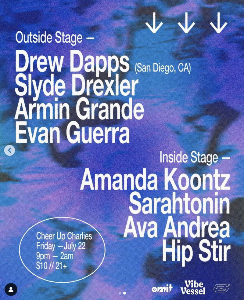 DJs Drew Dapps, Slyde Drexler, Armin Grande, Evan Guerra, Amanda