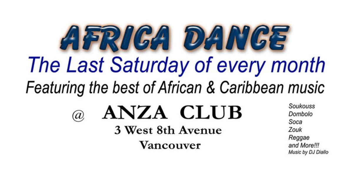 Africa Dance in Vancouver at Anza Club