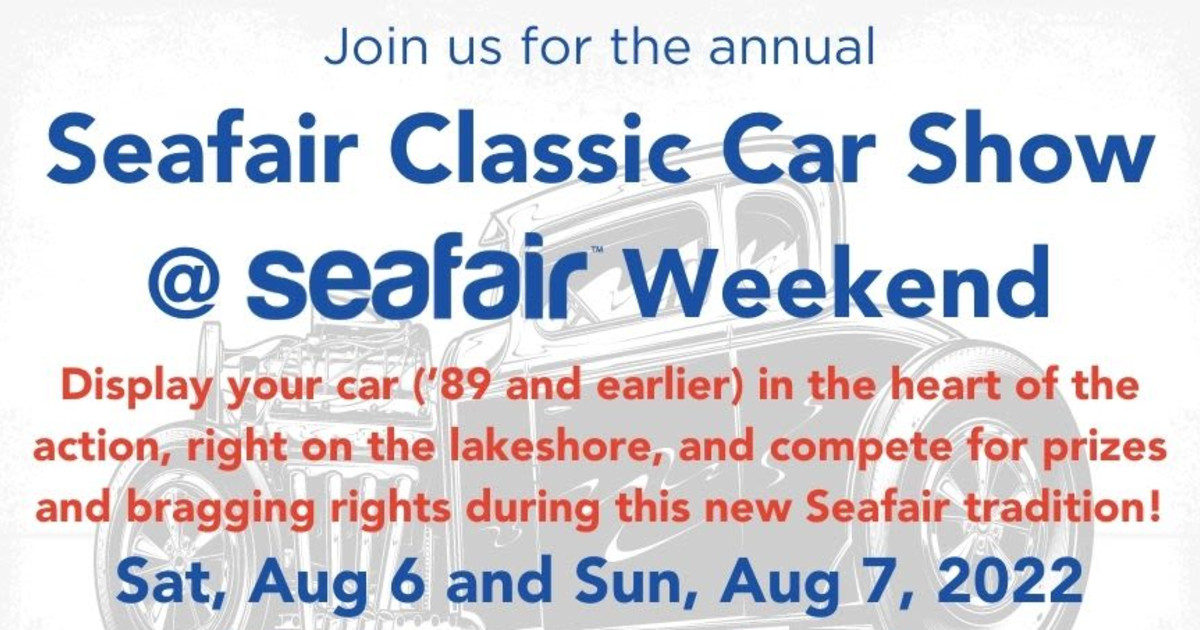 Seafair Classic Car Show in Seattle at Lake Washington Blvd E