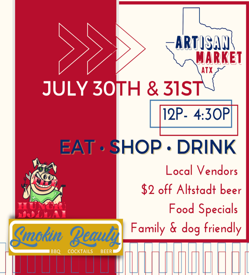 Artisan Market in Austin at Smokin Beauty