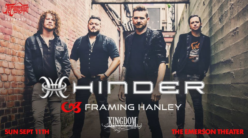 Hinder, Framing Hanley & More, Live In Indianapolis at The