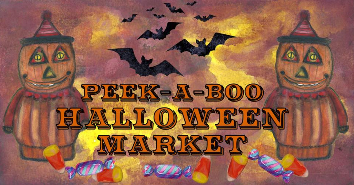 Peek-a-Boo Pre Halloween Art Market in San Antonio at Rolling
