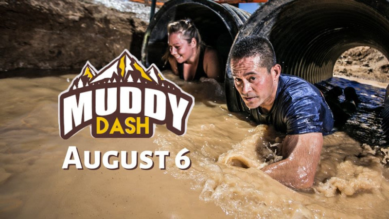 Muddy Dash Run in Pleasanton at Alameda County Fairgrounds