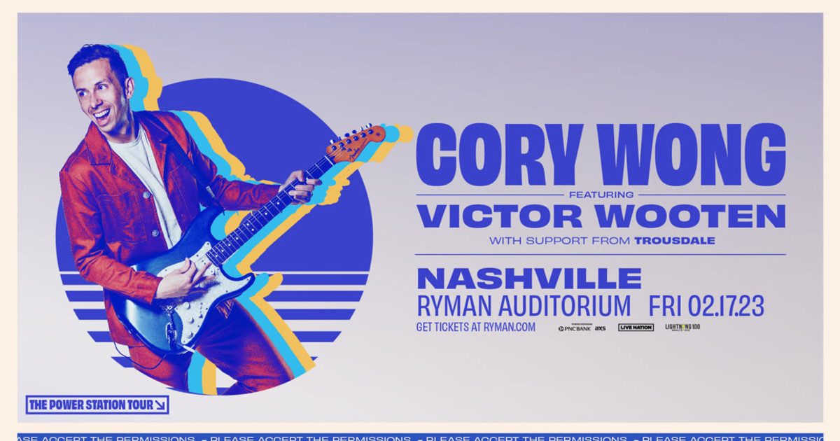 Cory Wong in Nashville at Ryman Auditorium