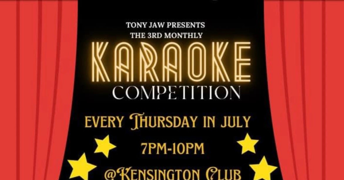 Tony Jaw Karaoke Competition in San Diego at Kensington Club