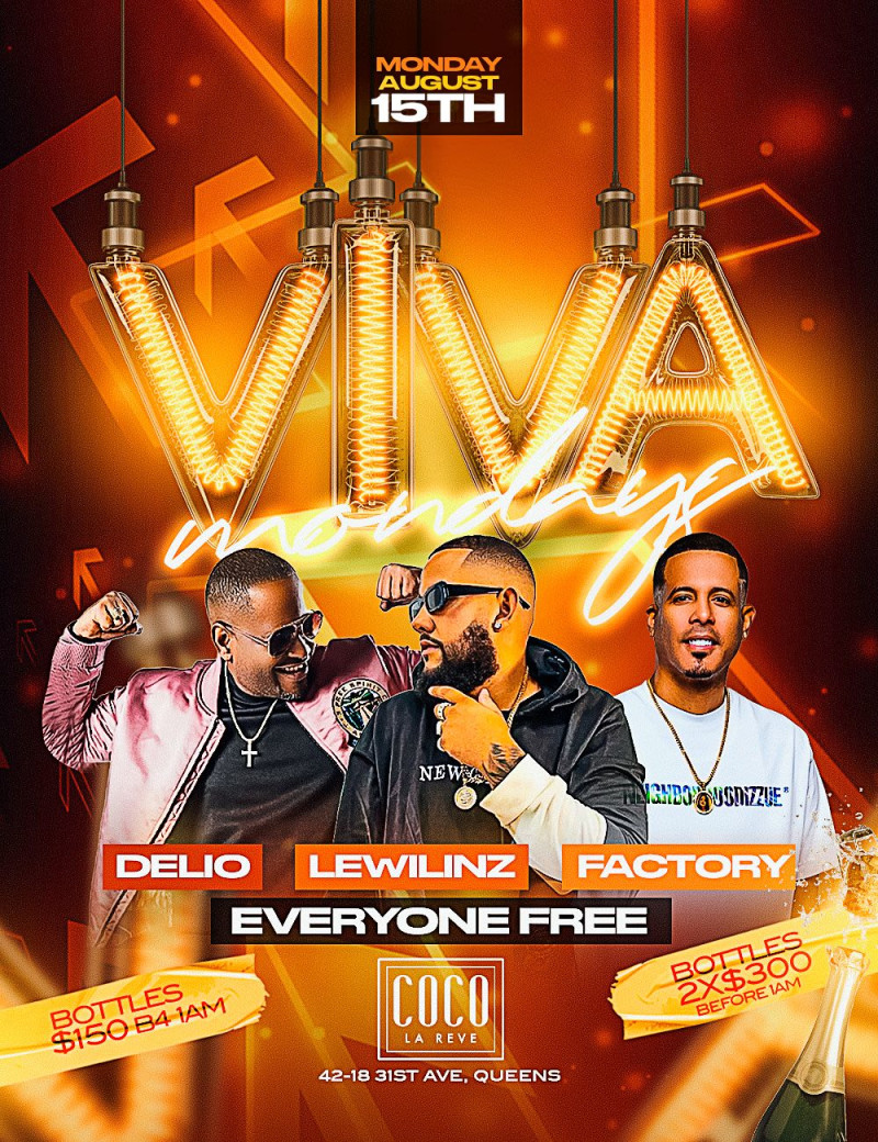 VIVA MONDAYS @ COCO LA REVE in Queens at COCO La Rev