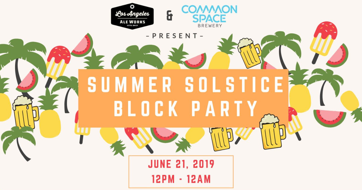 Summer Solstice Block Party in Hawthorne at Common Space Brewery