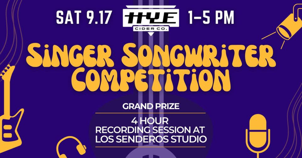 Singer Songwriter Competition with Los Senderos Studio in Hye at