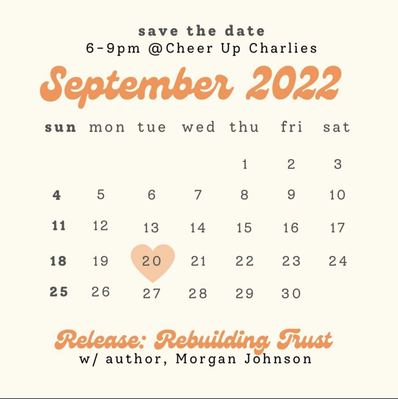 Release: Rebuilding Trust Book Release with Morgan Johnson in Release: Rebuilding Trust Book Release with Morgan Johnson in