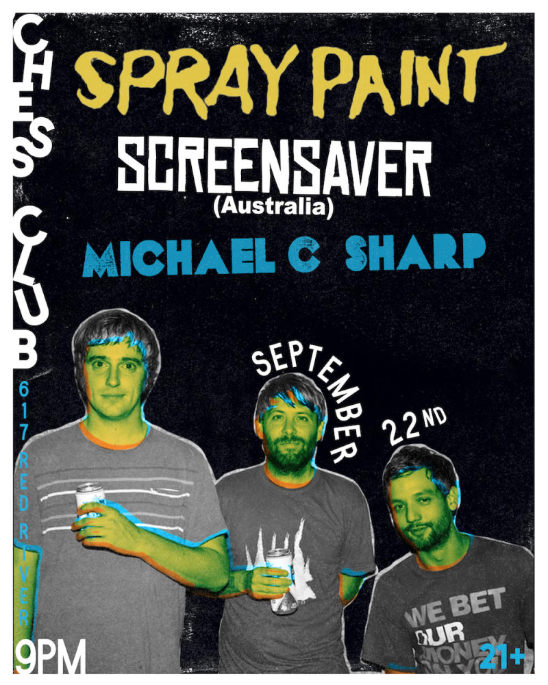 Spray Paint, screensaver (AUS), Michael C. Sharp in Austin at