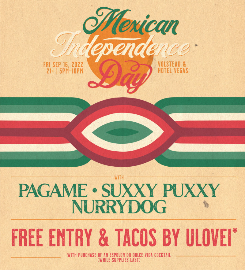 Mexican Independence Day Celebration in Austin at Hotel Vegas