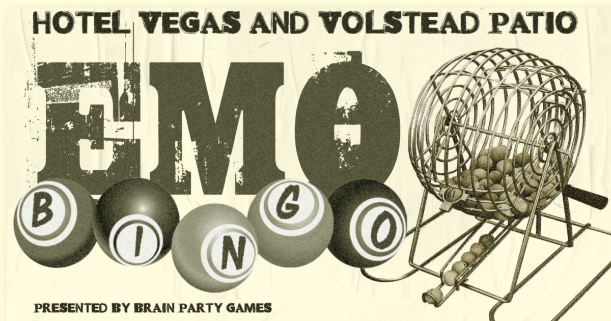 EMO BINGO in Austin at Hotel Vegas & The Volstead Lounge