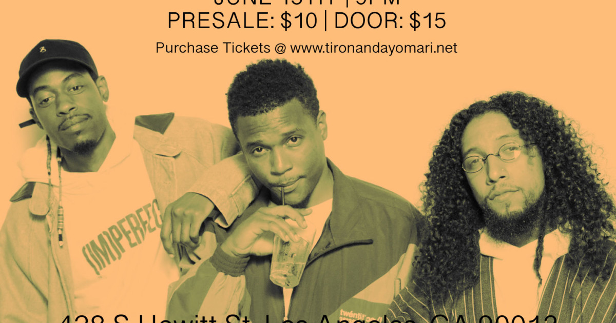 STFU & DANCE w/ TiRon & Ayomari, Nonchalant Savant, JR Jarris