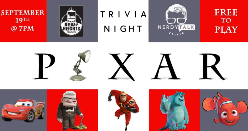 2000's Pixar Movies Trivia Night in Nashville at New Heights