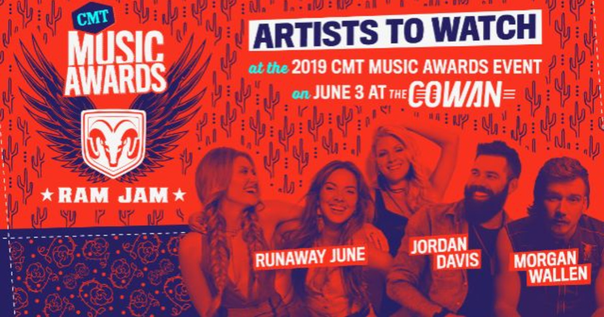 Ram Jam: Artists to Watch at The 2019 Cmt Music Awards in Nashville