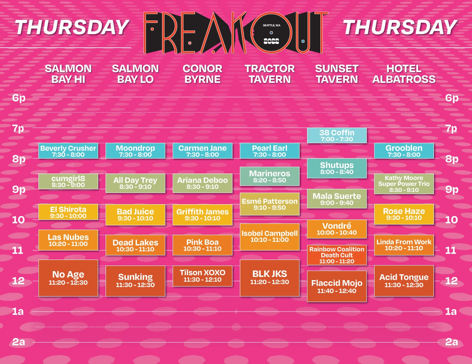 Freakout Fest 2022 in Seattle at Seattle