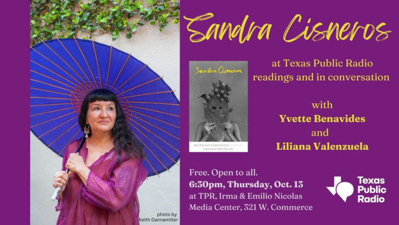 An Evening with Sandra Cisneros in San Antonio at Texas Public