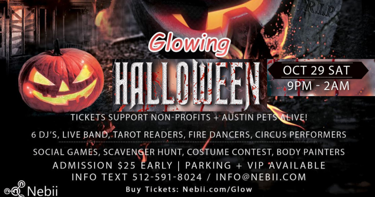 Glow! Halloween Rave Main Event in Austin at Monarca Ballroom
