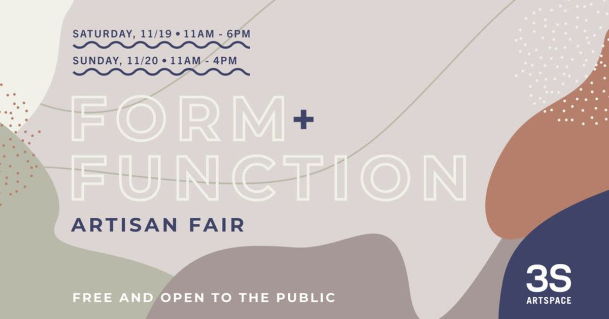 Form w/ Function Artisan Fair in Portsmouth at 3S Artspace
