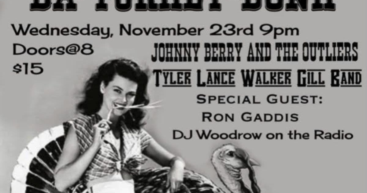 Honky Tonk Ba-Turkey-Donk with Johnny Berry and The Outliers,