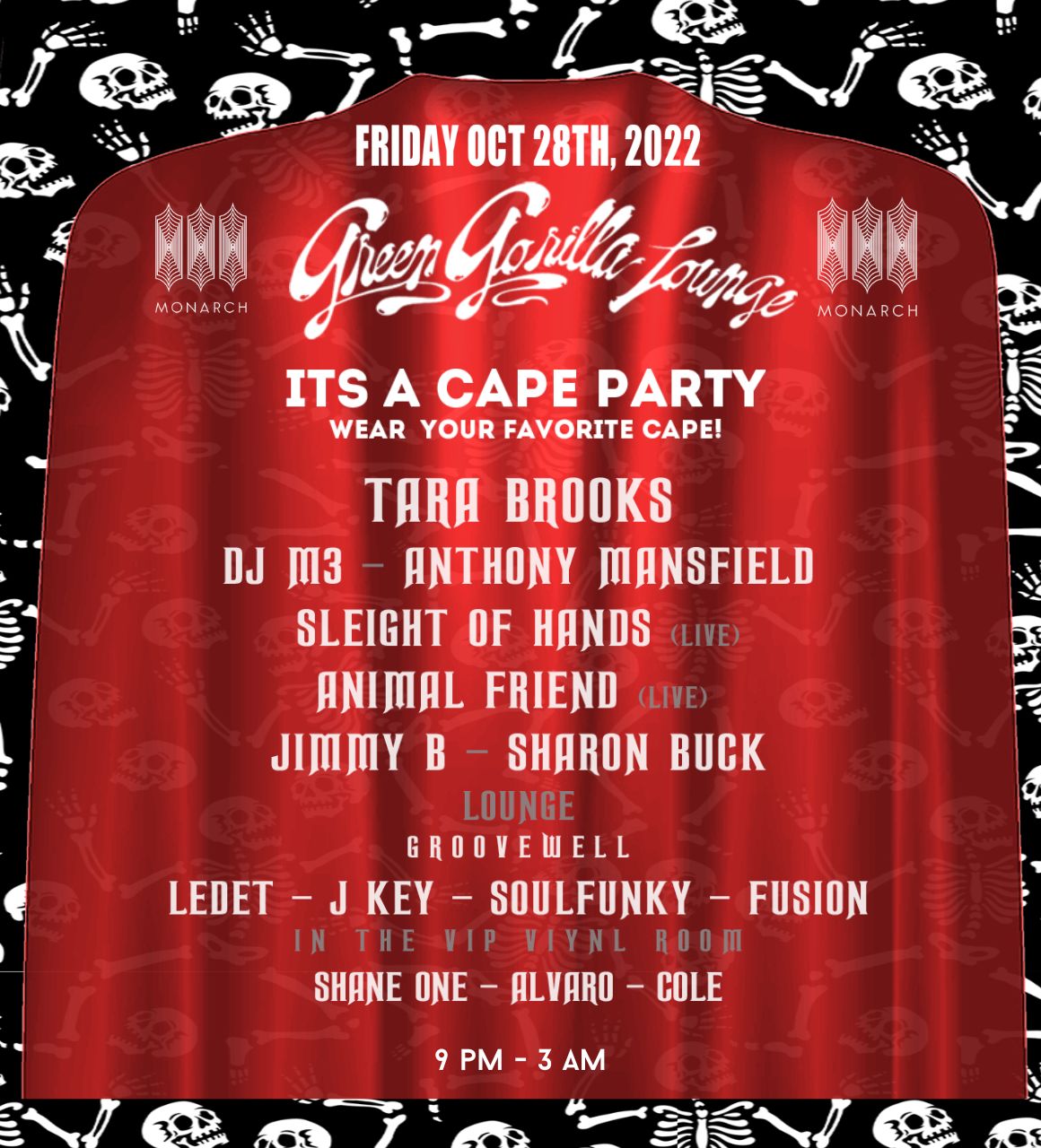 Green Gorilla Lounge 26th Anniversary Cape Party in San