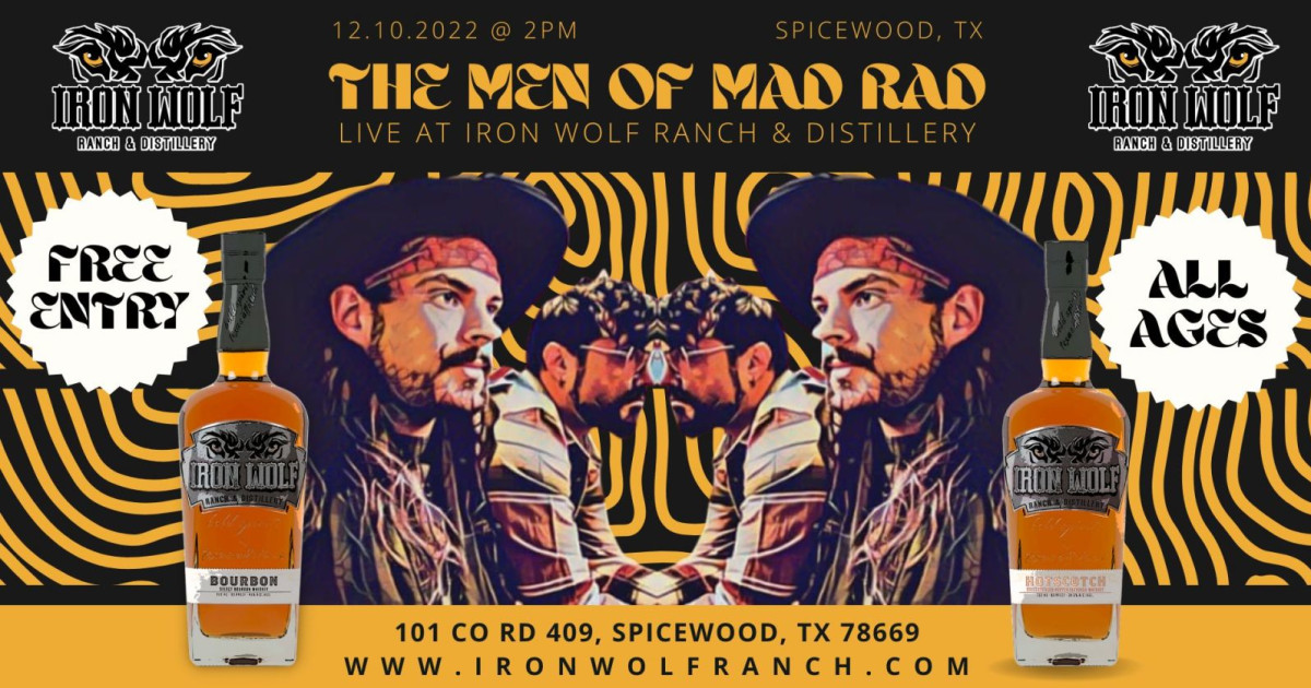 The Men of Madam Radar in Spicewood at Iron Wolf Ranch & Distillery