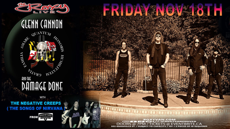 Glen Cannon And The Damage Done in Vancouver at The Roxy