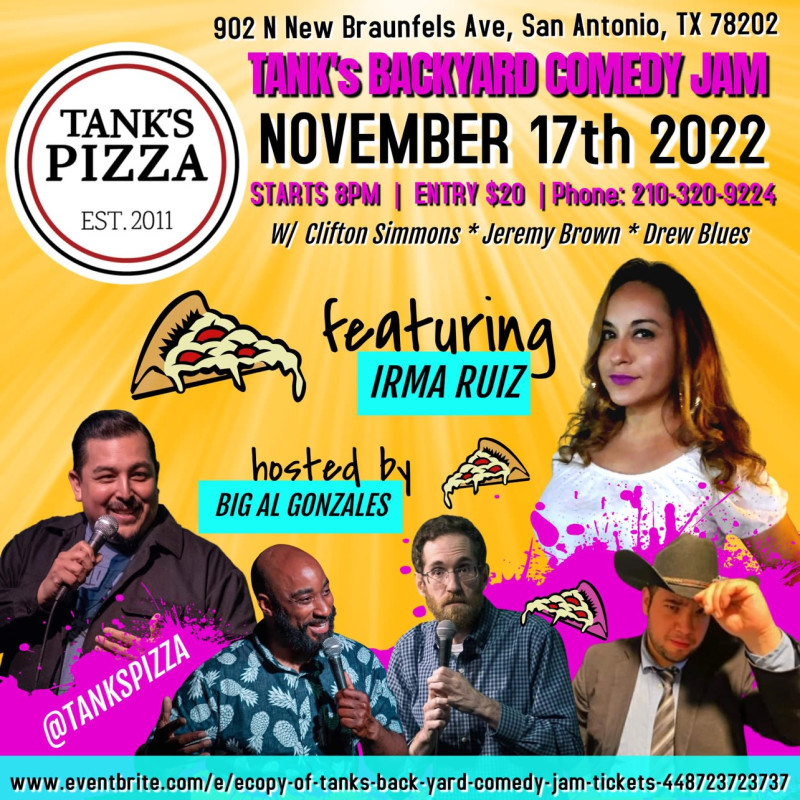 Tanks Pizza Comedy Jam in San Antonio at Tank's Pizza