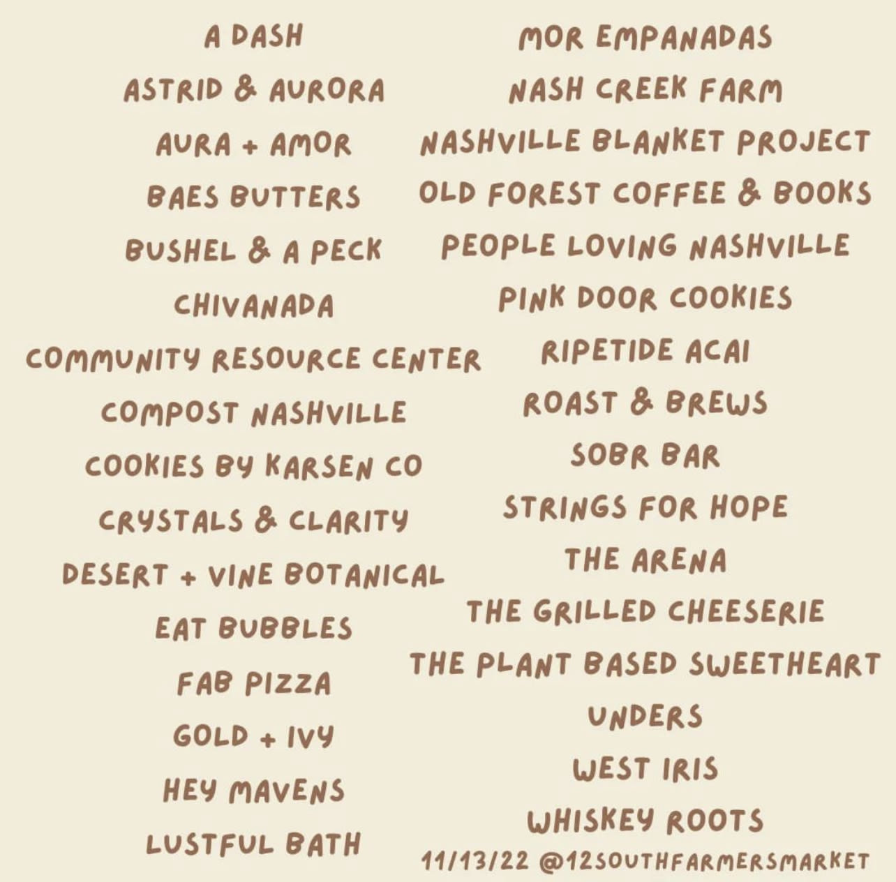 Cozy Fest in Nashville at Sevier Park