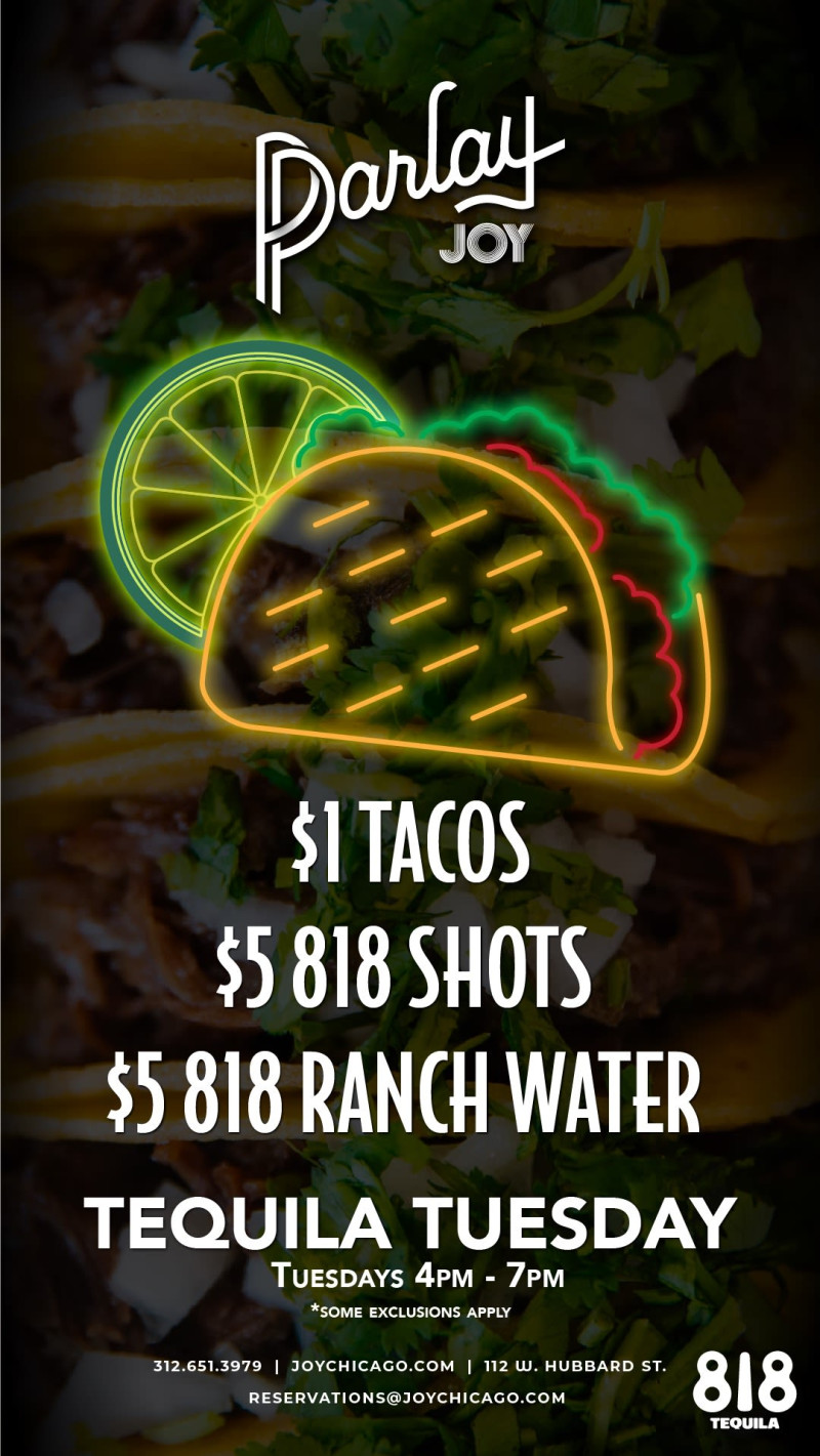Tequila Tuesday in Chicago at Joy District