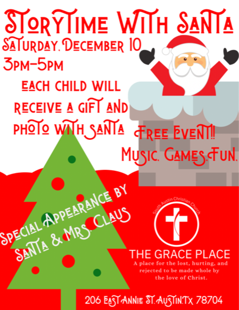 Storytime With Santa in Austin at The Grace Place