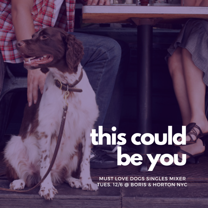 Must Love Dogs—Singles Mixer at Boris & Horton in New York at Boris