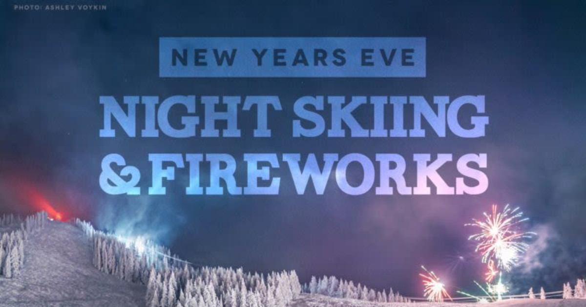 Nye Night Skiing and Fireworks in Rossland at RED Mountain Resort