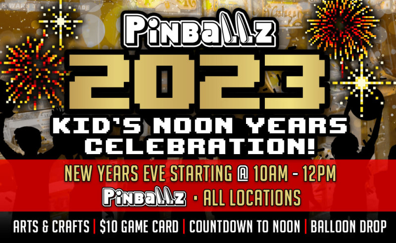 Noon Years Eve 2022 in Austin at Pinballz Original Arcade