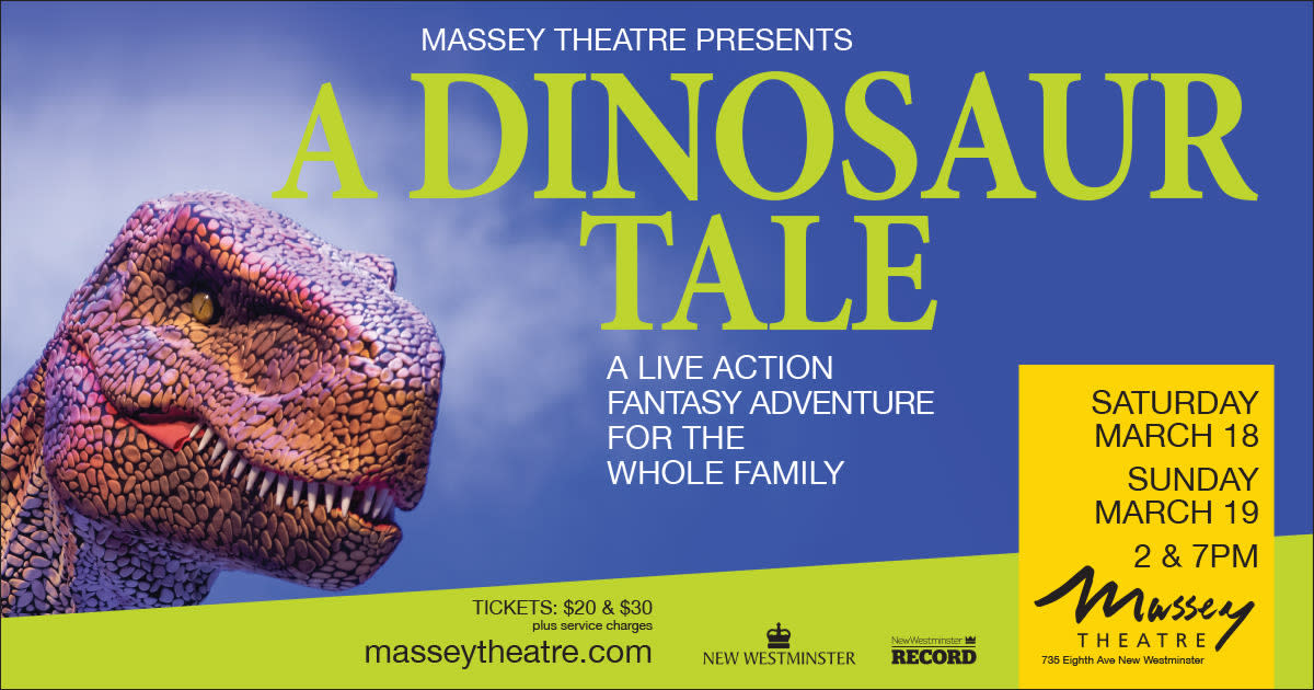 A Dinosaur Tale in New Westminster at Massey Theatre