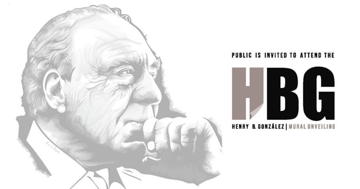Henry B. Gonzalez Mural Unveiling in (210) 207-8500 at Henry B.