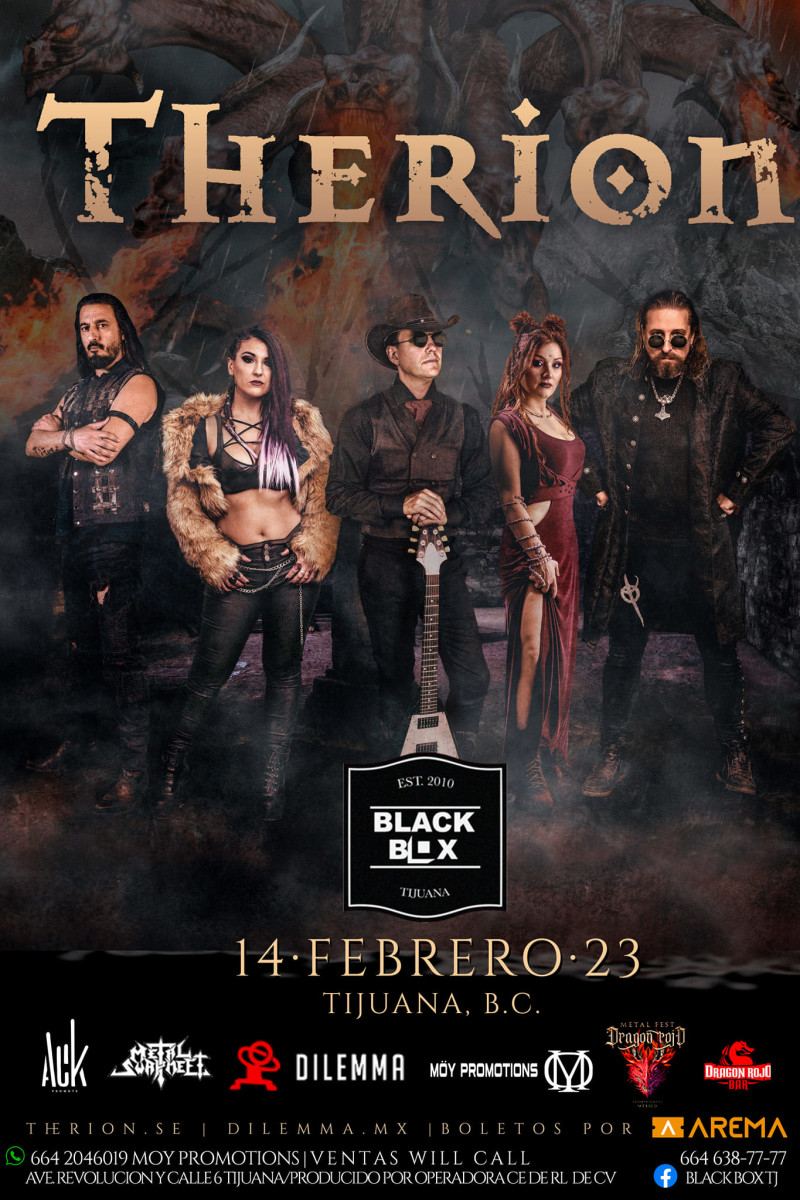 Therion en Tijuana en Black Box Tijuana