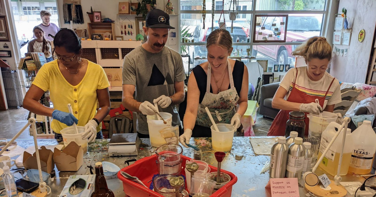 date night workshop: intro to soapmaking in Austin at CRAFT